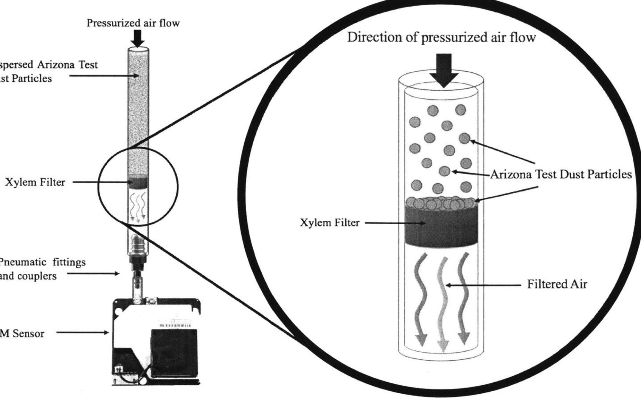2: arizona test dust particles are captured by the xylem