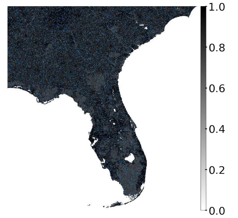 Training/validation set sampling technique. this map shows