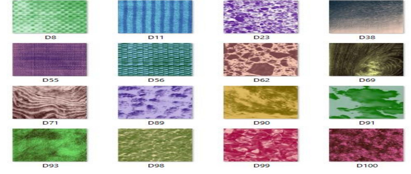 Sixteen real texture images. merging and our proposed