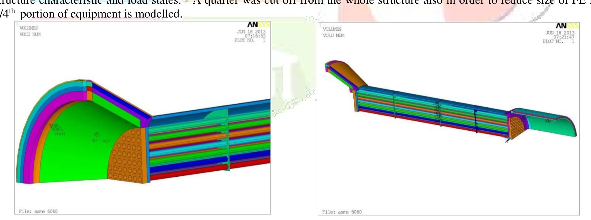 Solid model of asme heat exchanger figure 2 solid model of
