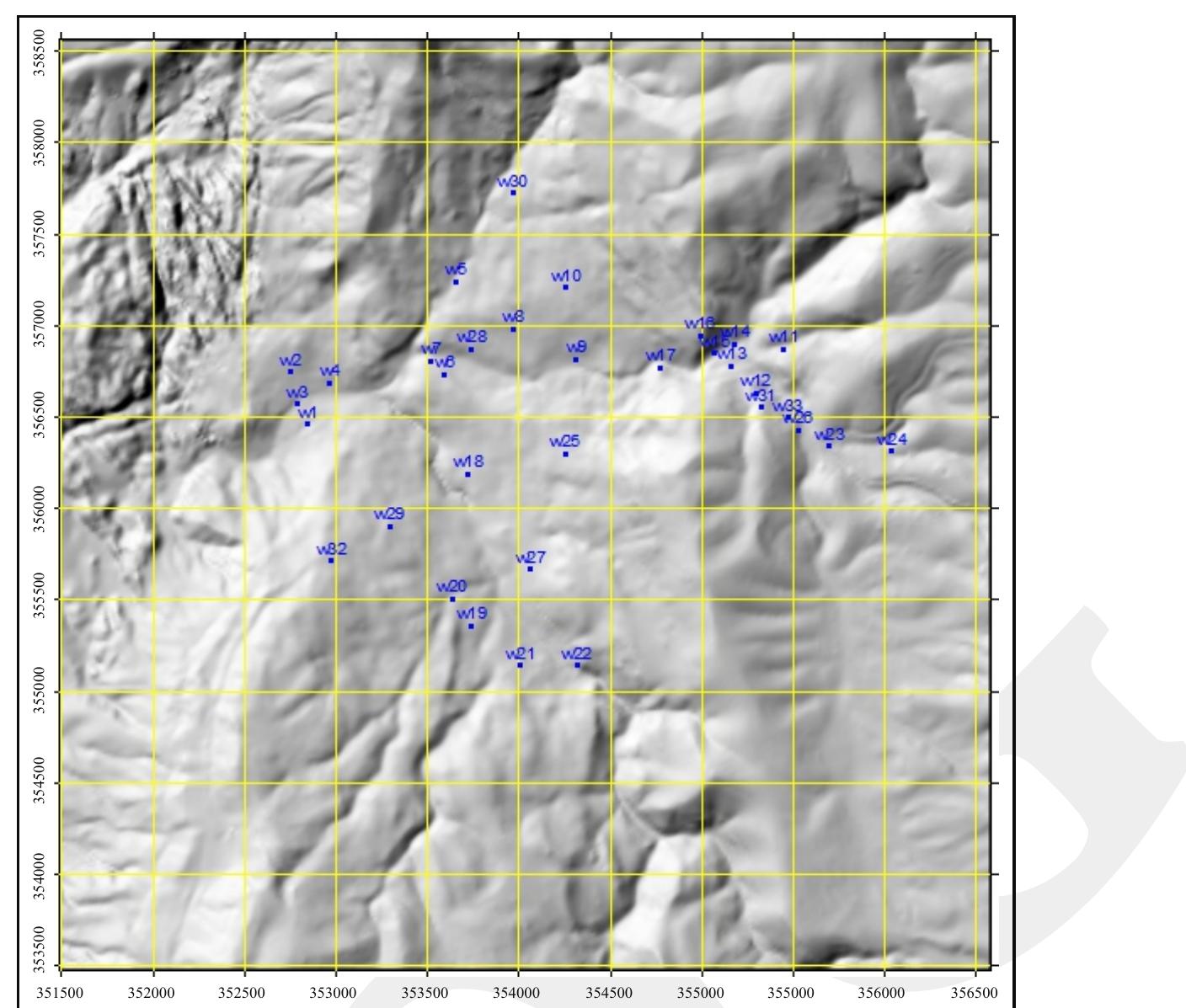 Map of recorded sites in wadi musa (based on amr ef al.