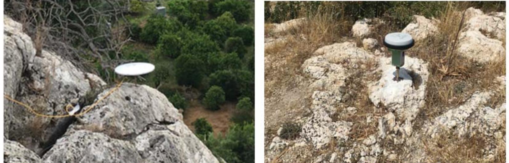 Trimble zephyr 2 gnss (left) and leica gs15 smart gnss