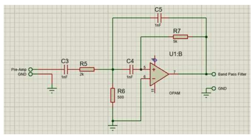 Band pass filter 2.5 buffer this frequency is marked with h