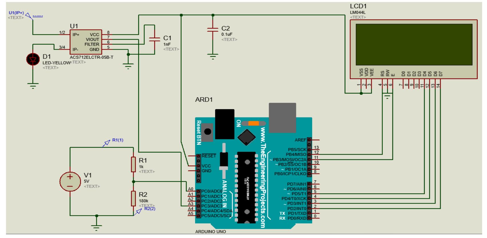 Ac-dc circuit with arduino design using proteus nn eee ee oo