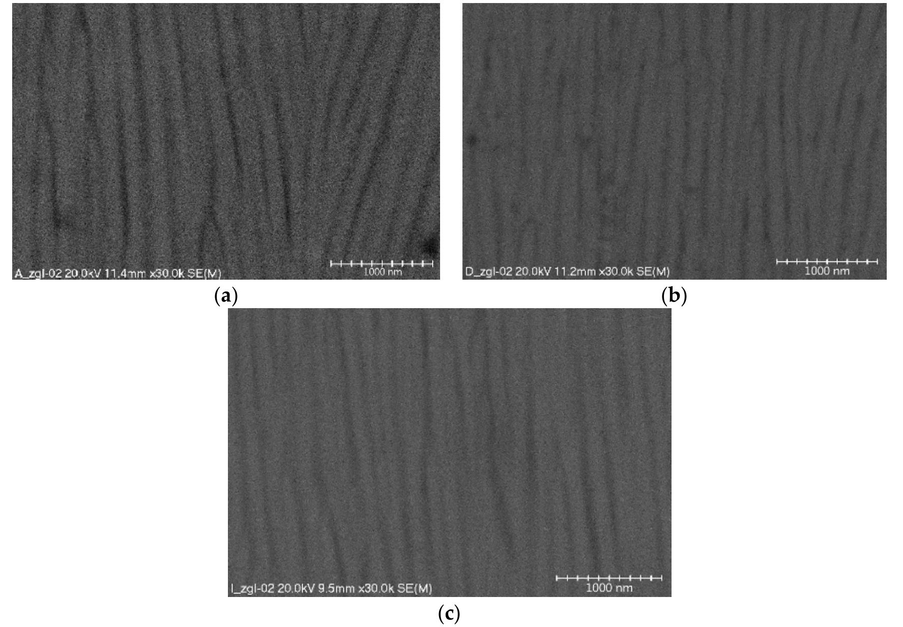 Cross-sectional image of columnar-fibrous structure of oxide