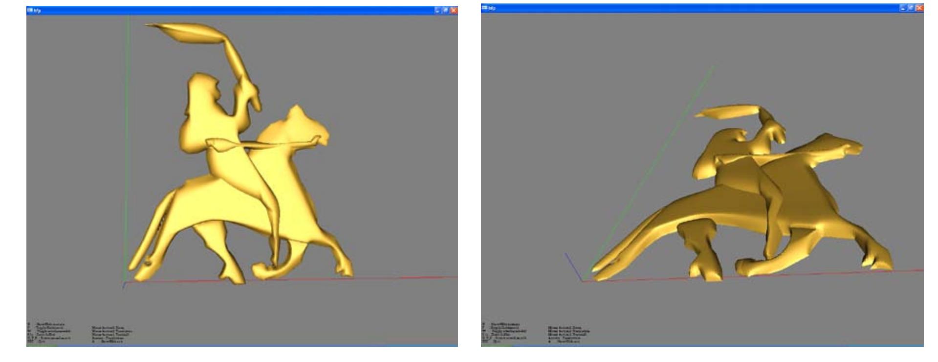 3d hyperfun model of the original carving. the initial craft