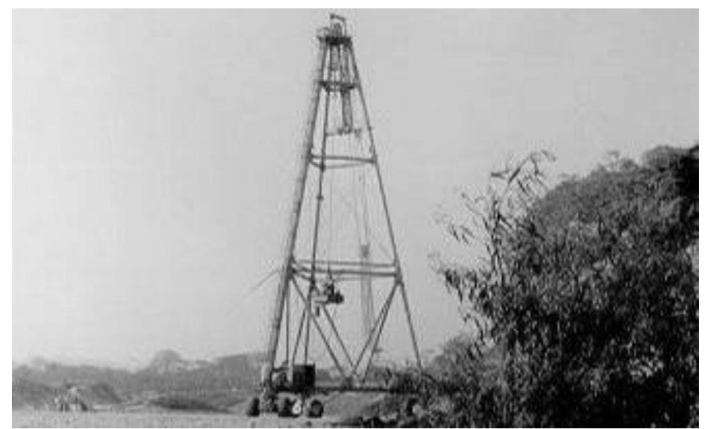 The tripod, shown in fig. 3, was an extremely light weight