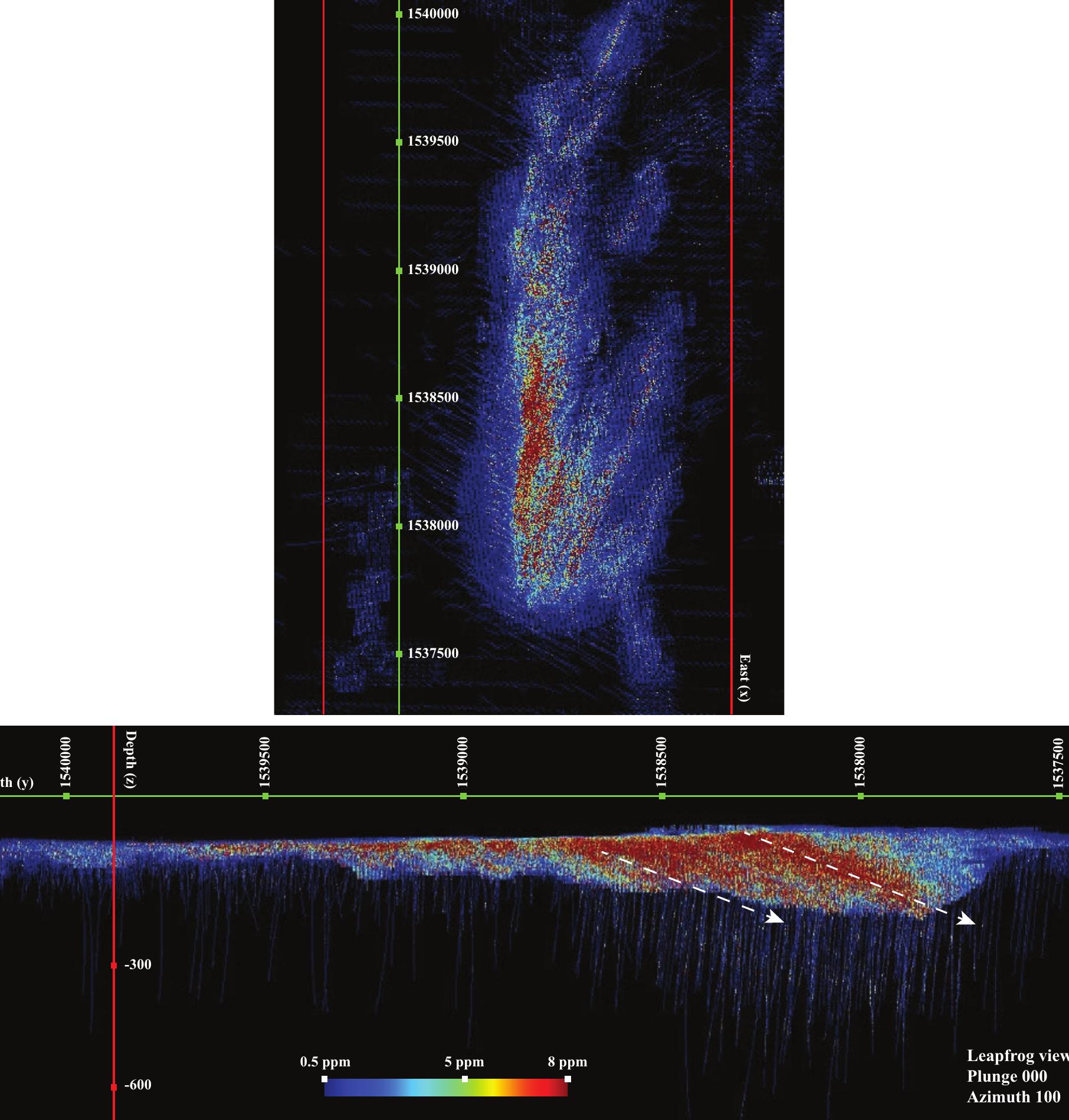 Leapfrog® scenes illustrate structural controls on ore shoot