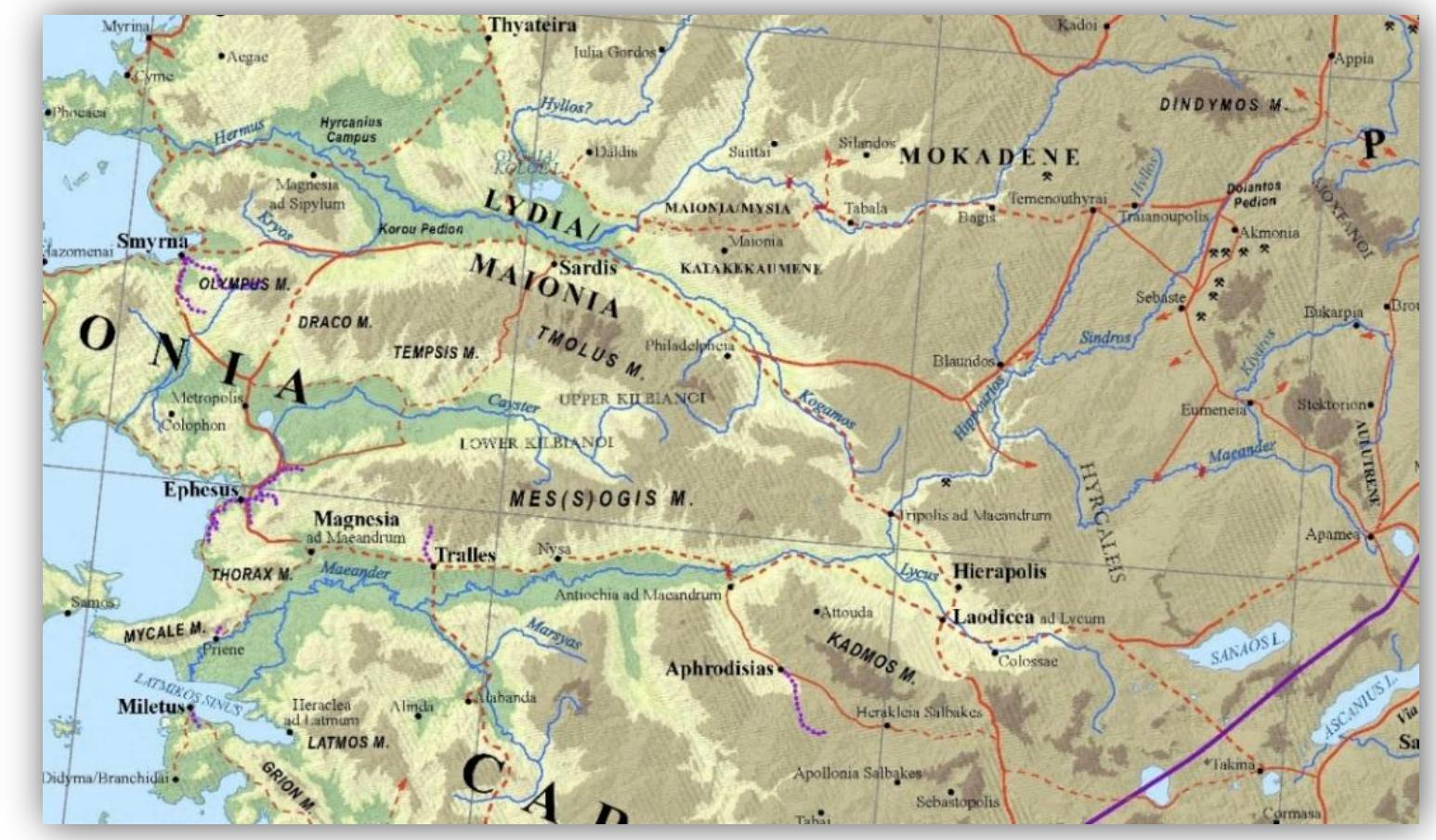 Figure 2 - from The Route of Paul's First Journey to