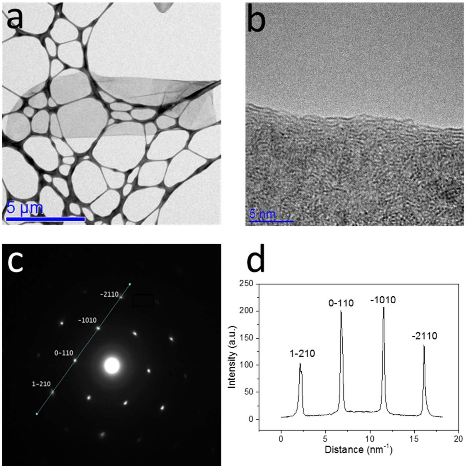 (a) tem images of a typical ego sheet. (b) high-resolution