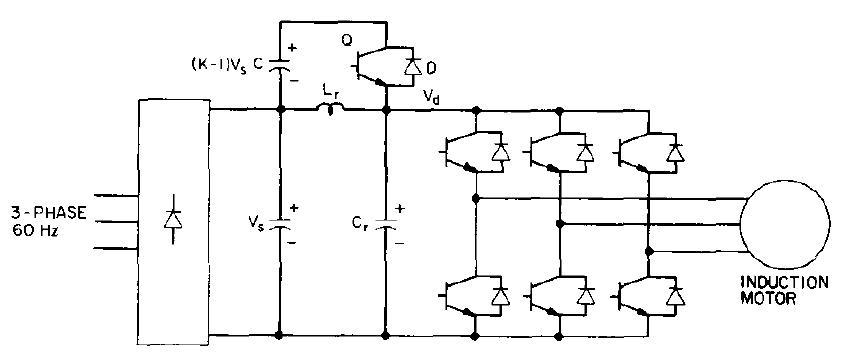 Resonant de link inverter system with active voltage