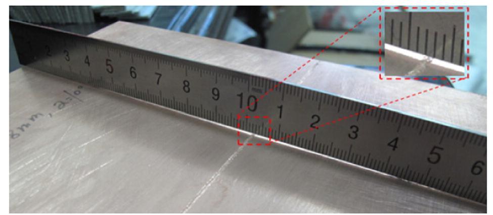 Schematic of the residual angular distortion of a laser