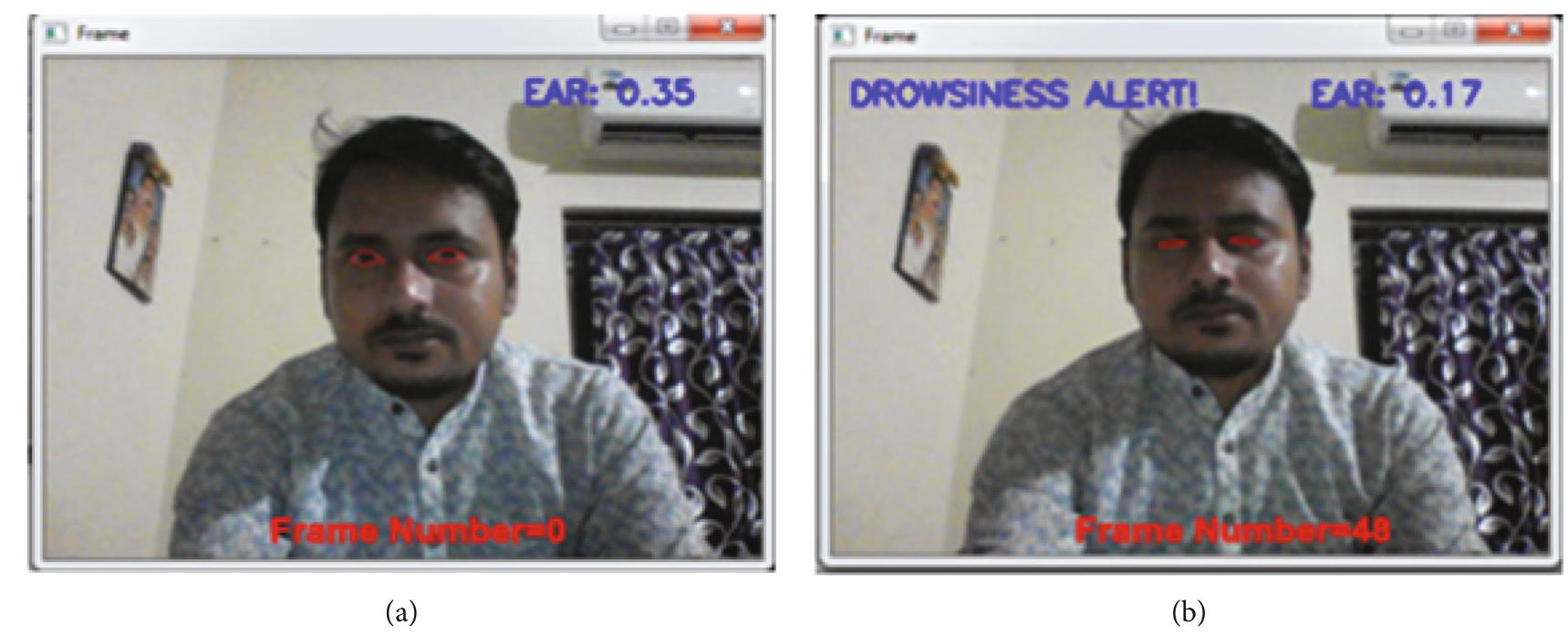 Face Detection A Not A Drowsy Face B Drowsy Face