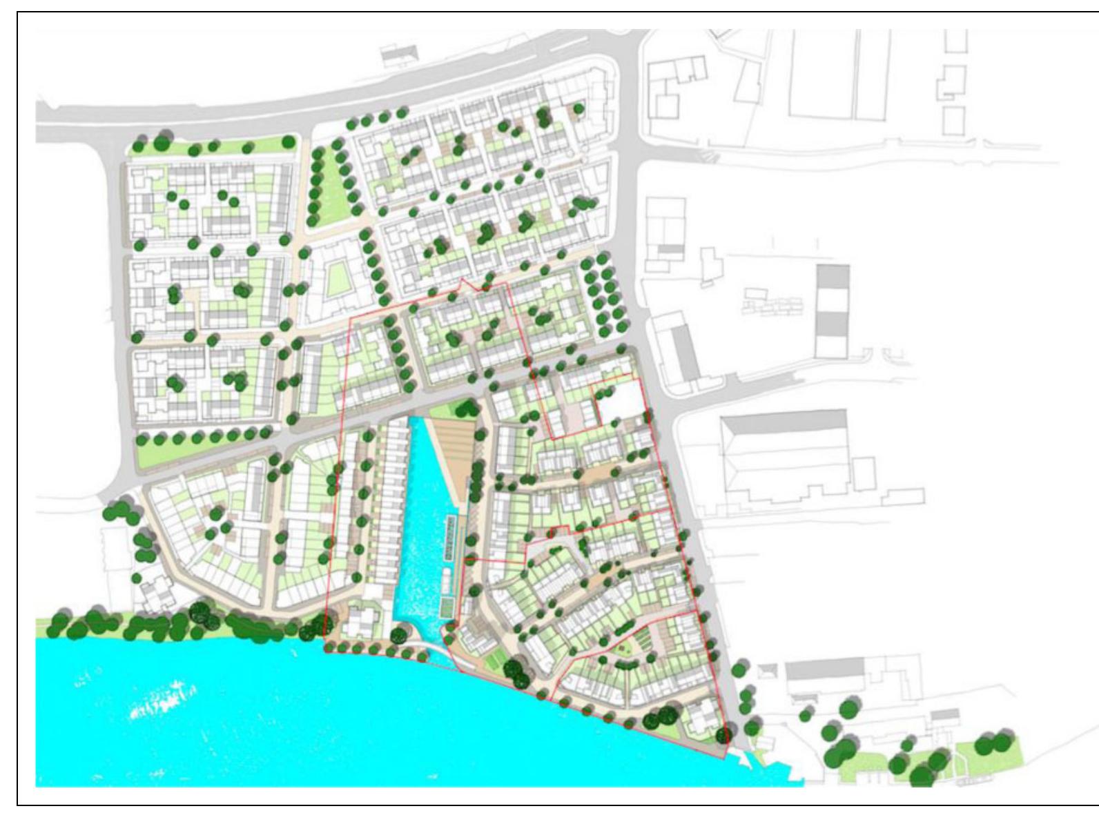 Master plan of trent basin development. source: blueprint
