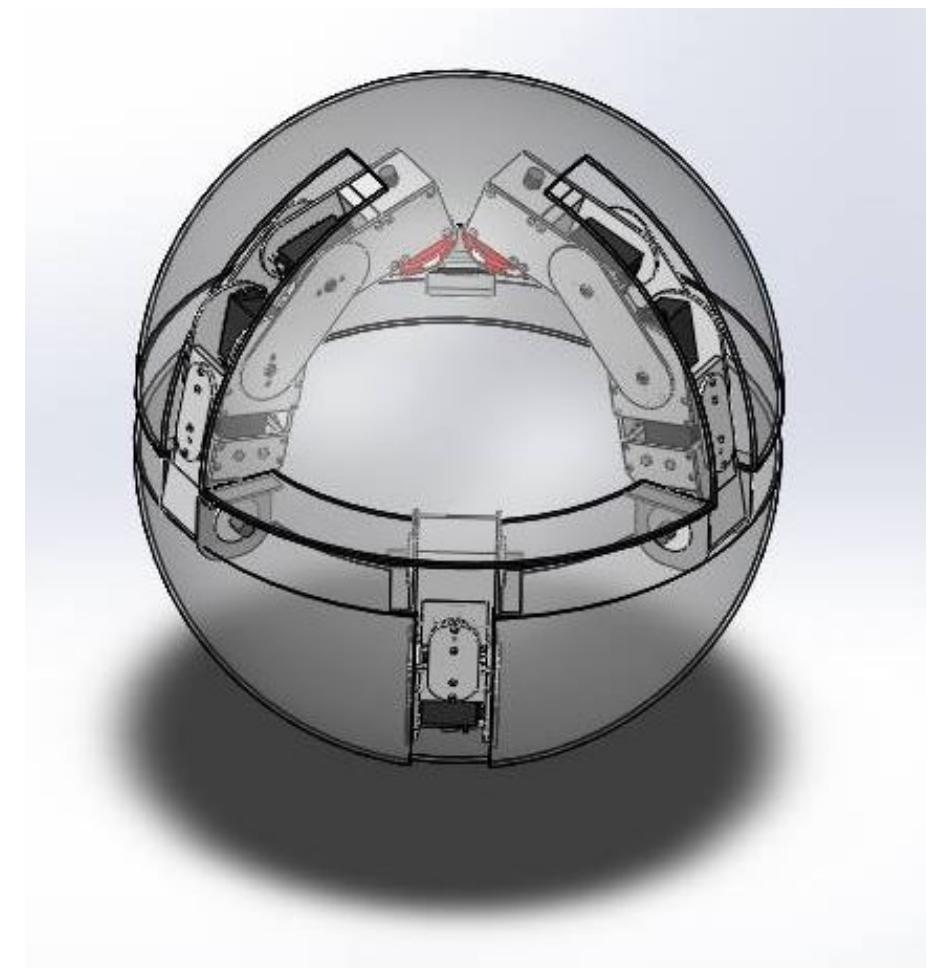 Design of reconfigurable spherical robot ii