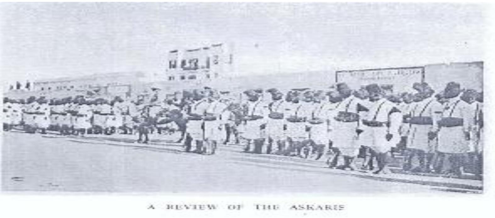 The ethiopian and eritrean askaris with their guns and