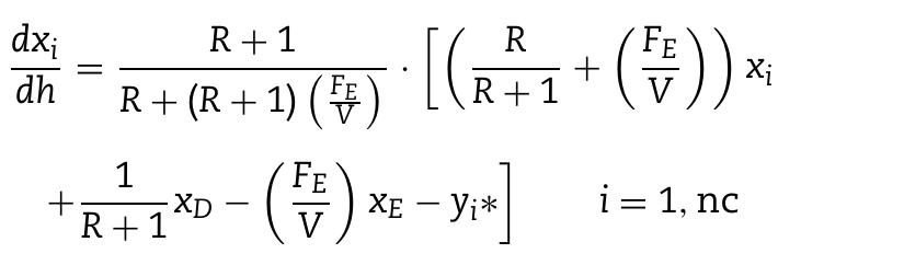 For an indirect split with a saturated vapor entrainer fr