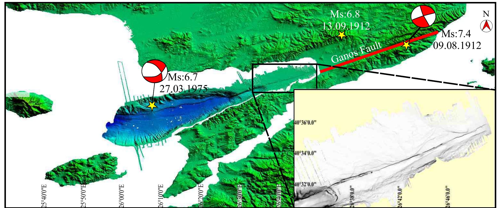 Multibeam bathymetric map of the gulf of saros (from rv