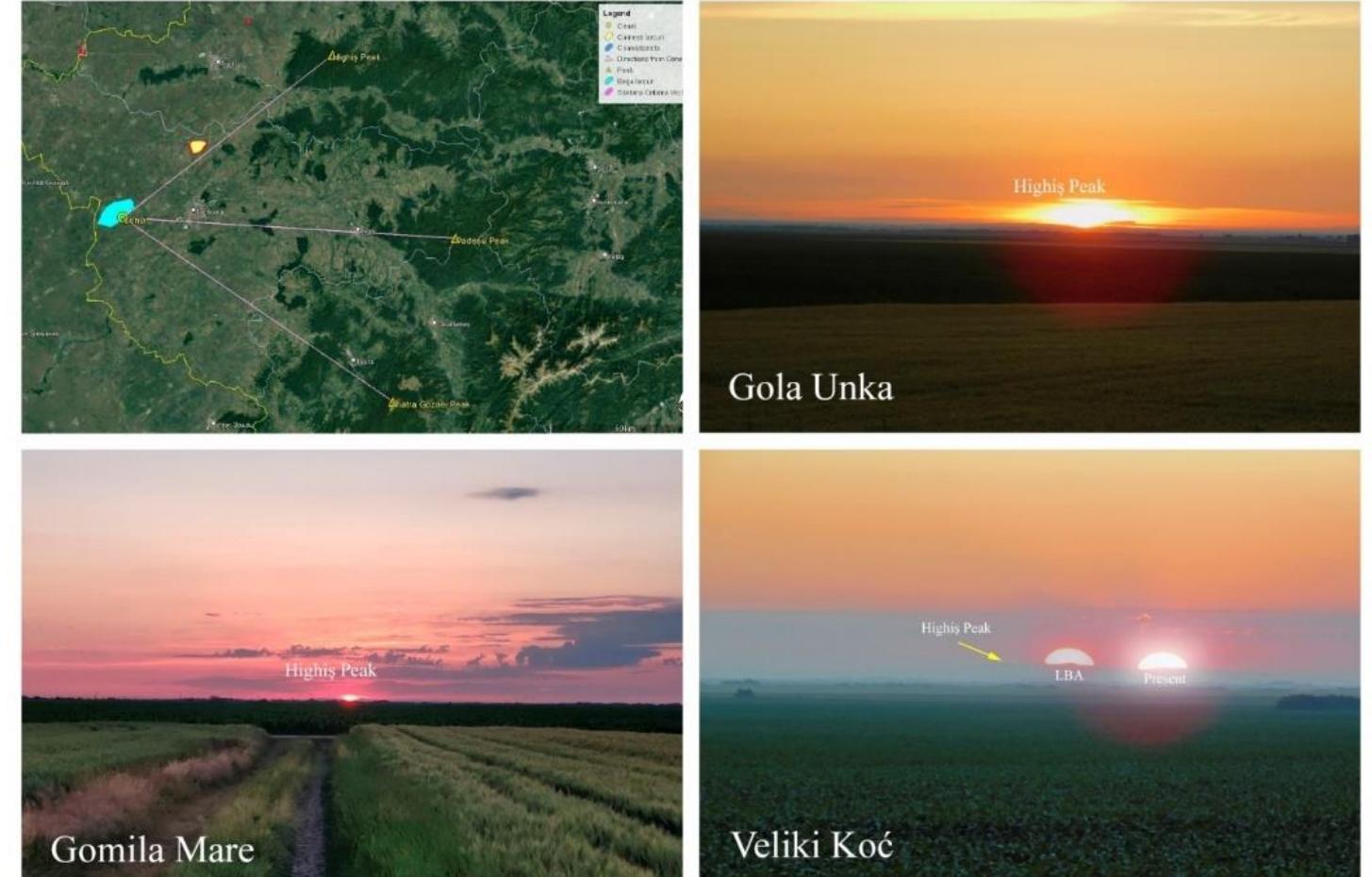 Google earth map of the bega — larcuri region. images taken