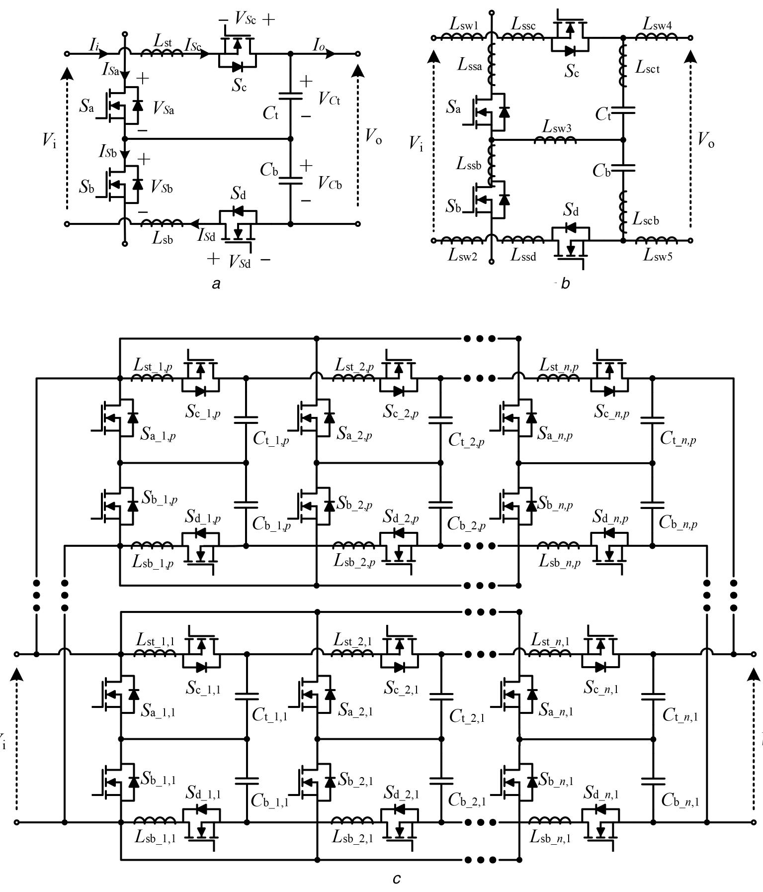(a) basic block of isc converter [16], (6) basic block of