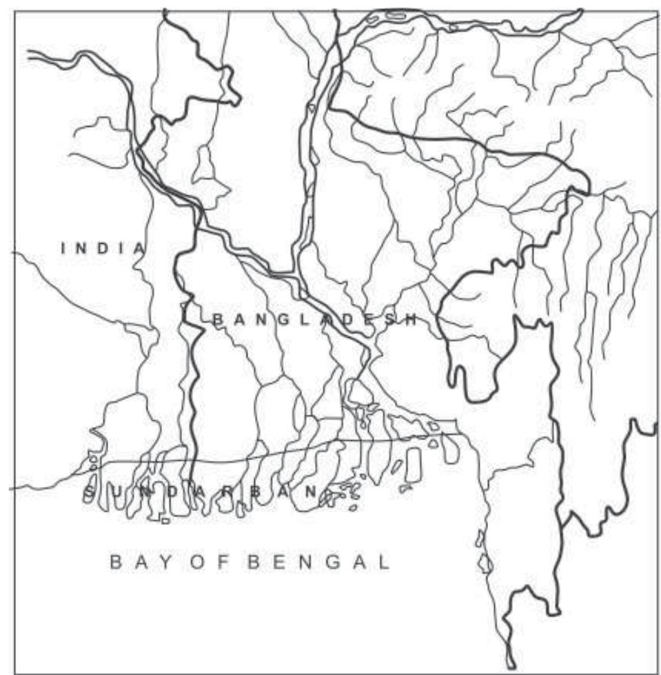 Border between india and bangladesh. about 60 % of the