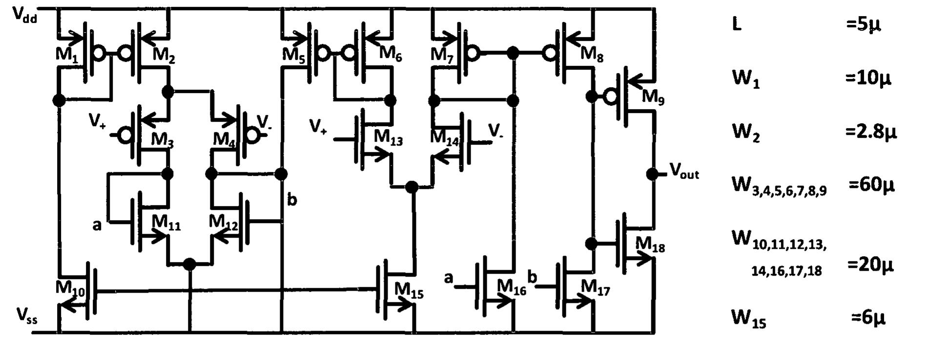 4 schematic of the operational amplifier designed for spe