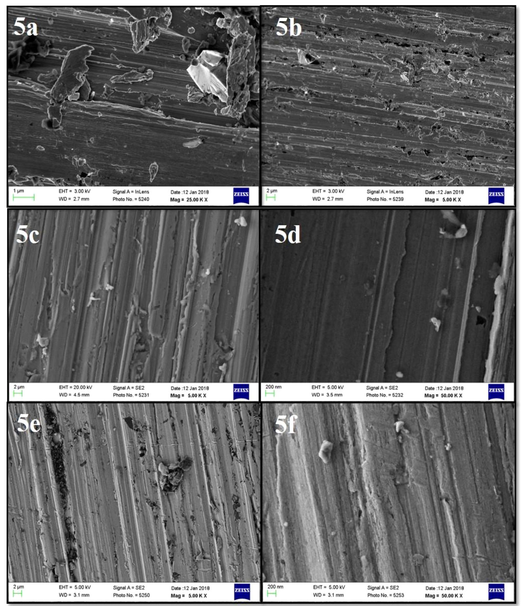 5a and b, segregation of copper, silver and lead phases of