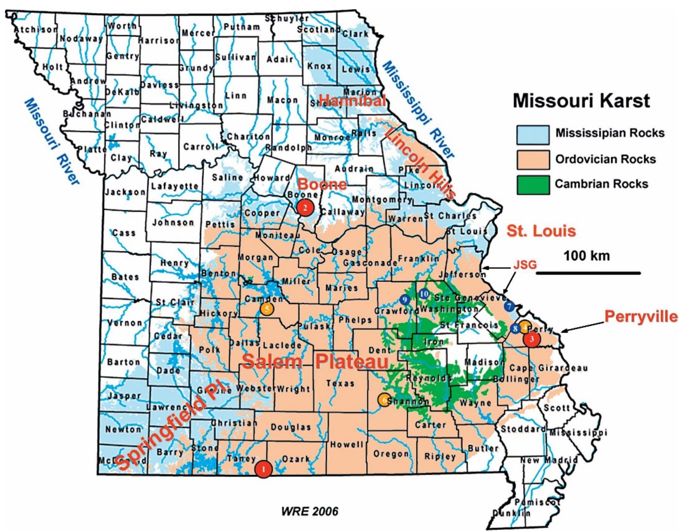 Figure 1 - from Zoogeography and biodiversity of Missouri