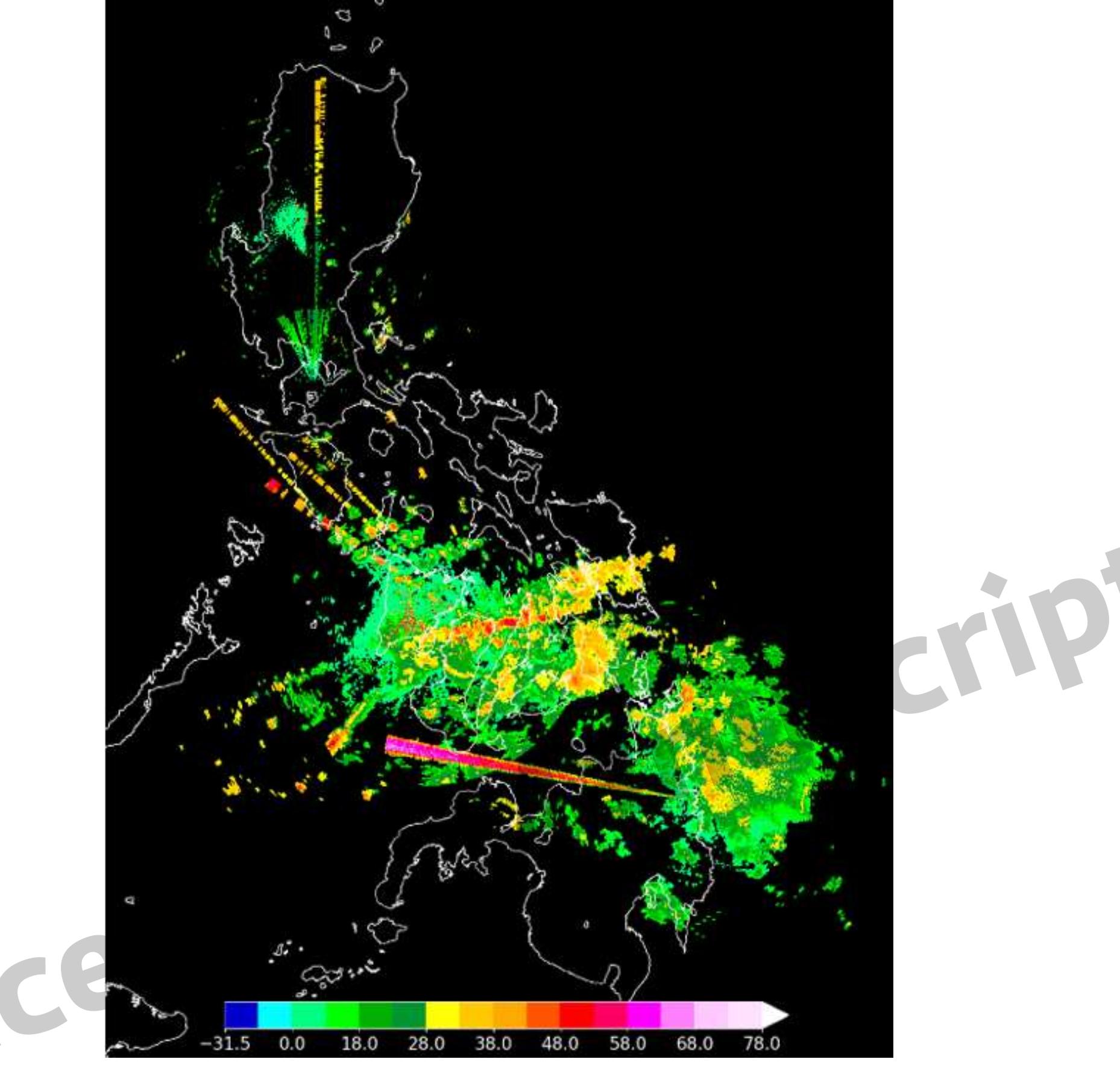Figure 2 - Removing interference echoes in Philippine radars