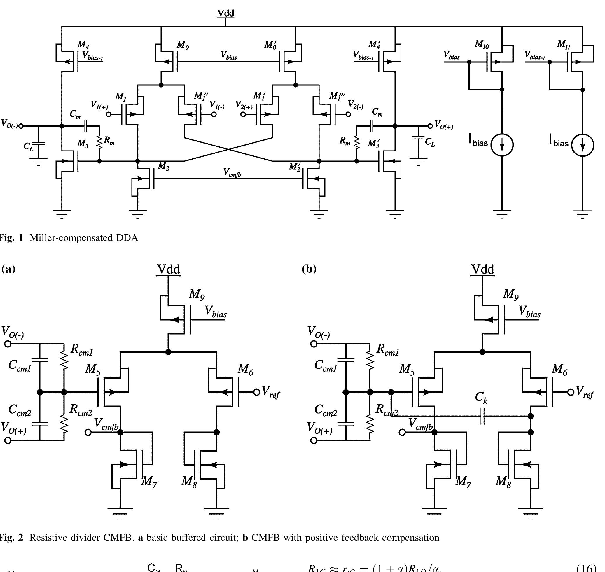 Differential-mode half-circuit the common-mode half-circuit