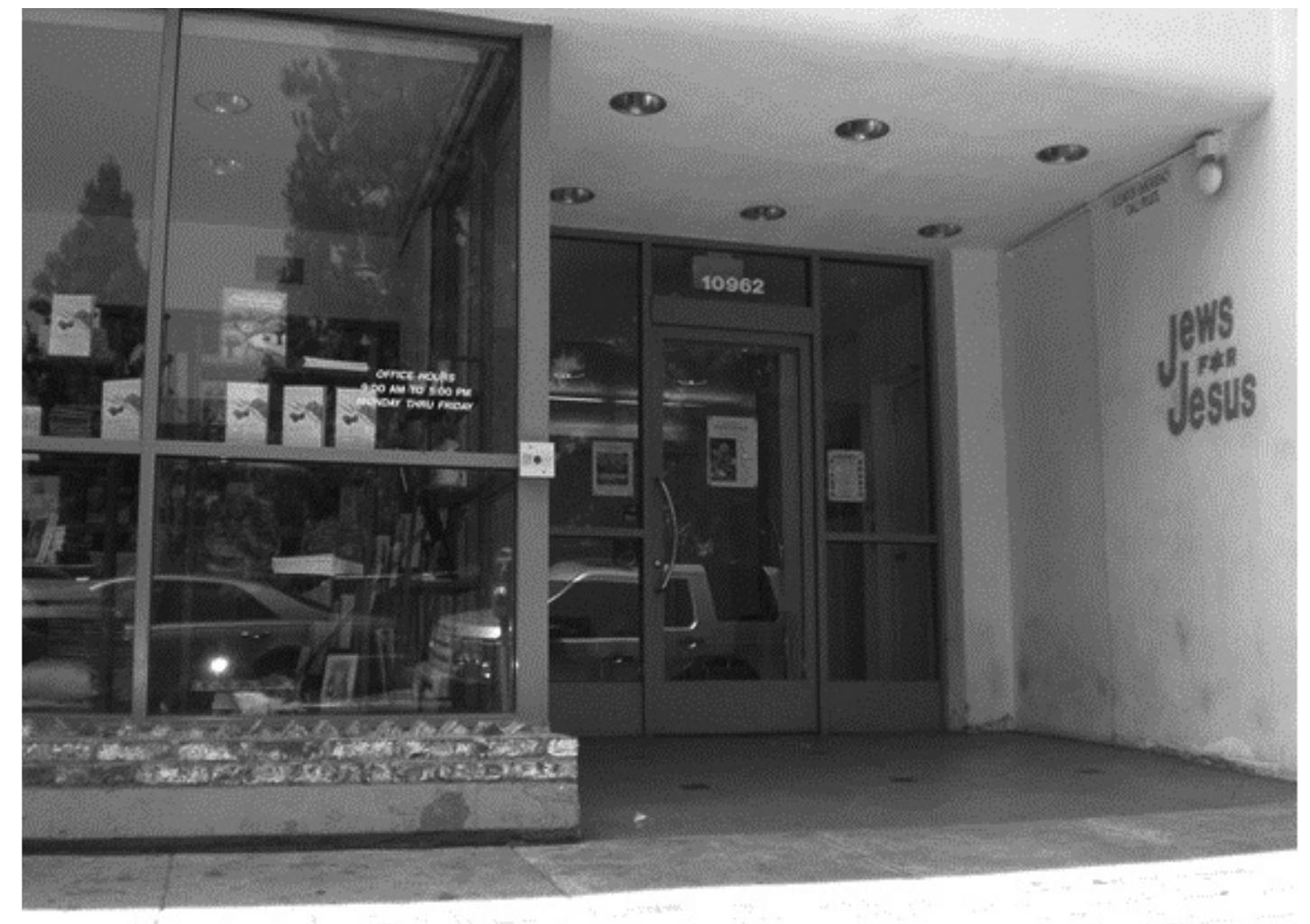 Los angeles jews for jesus store front. photograph by the