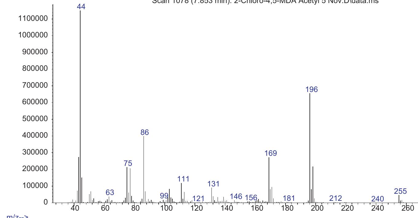 Mass spectrum of