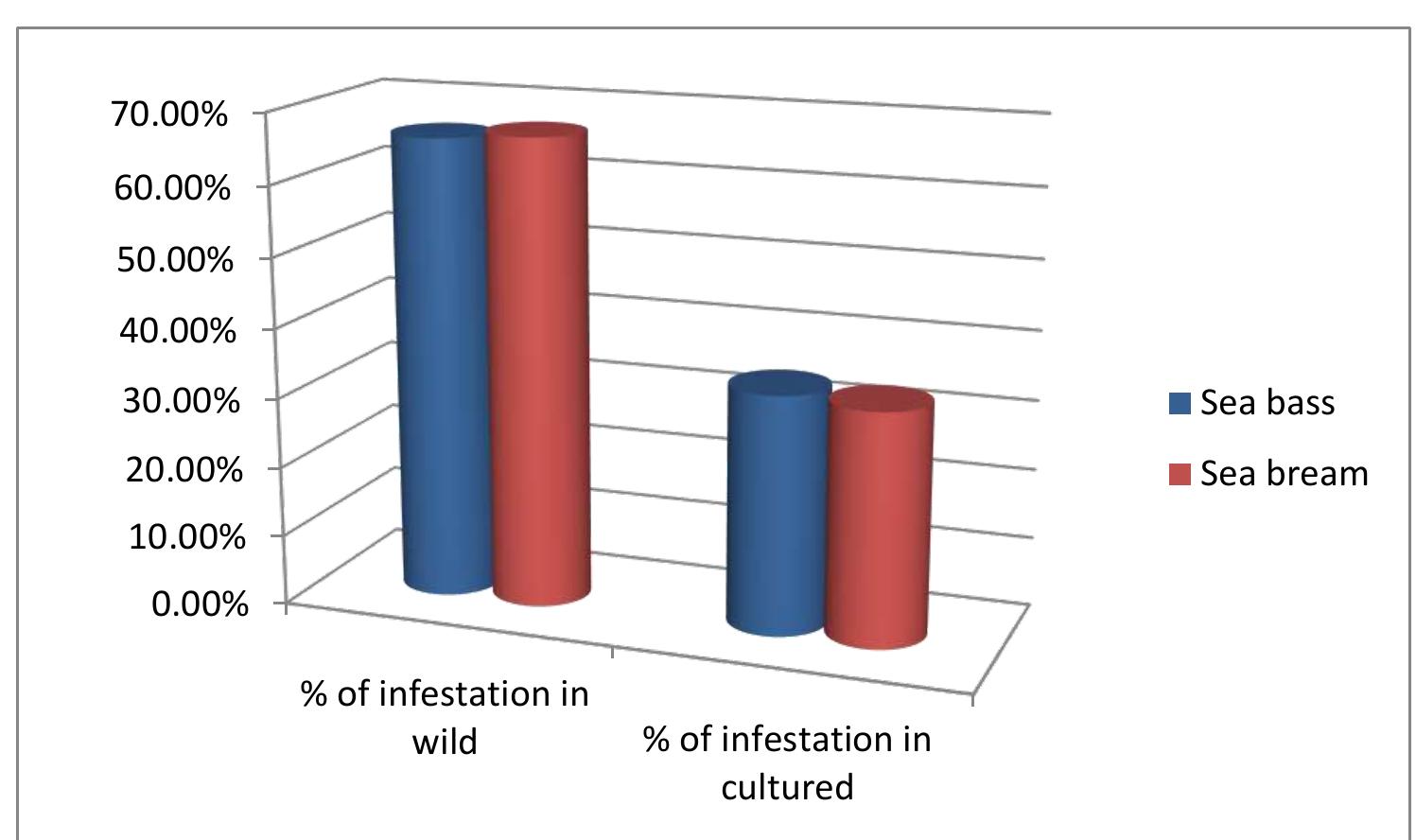 Figure 2 - Gill parasites of some wild and cultured marine