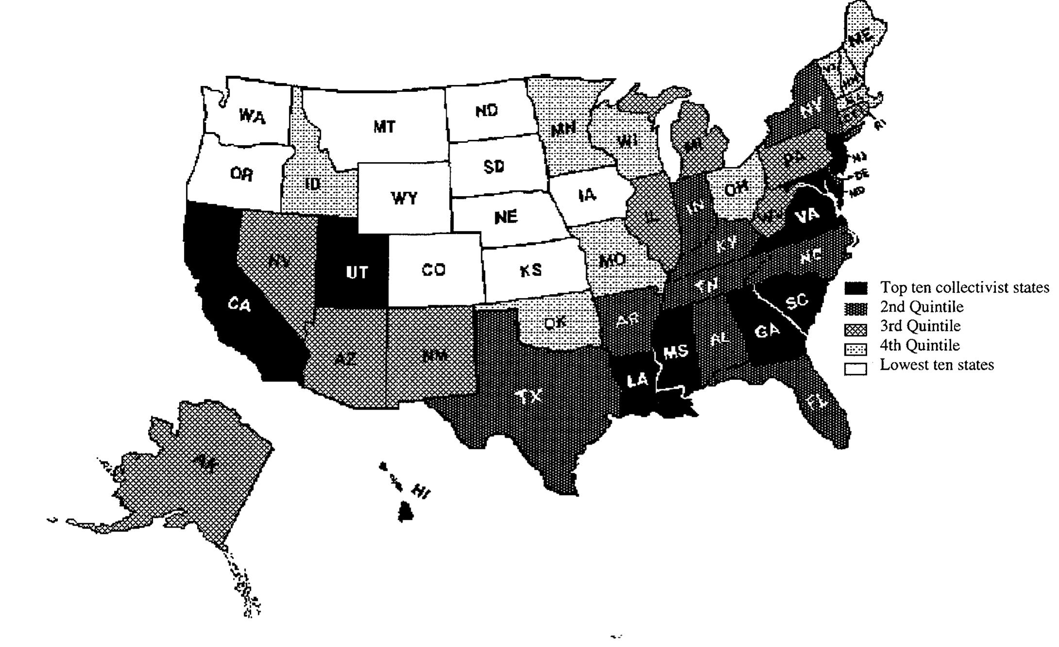 Regional patterns of collectivism in the united states.