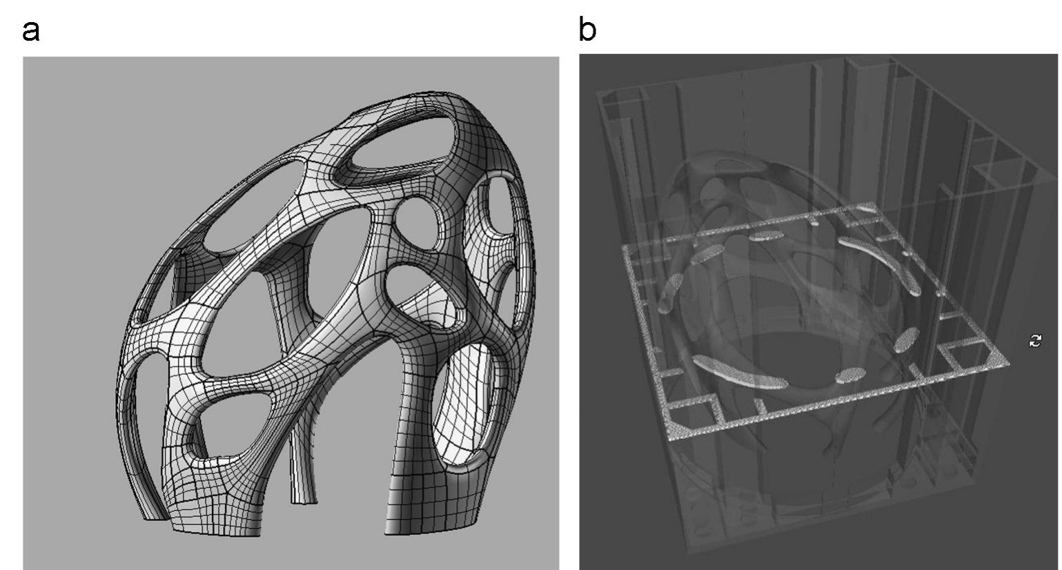 (a) a 3d model of the building structure and (b) an exemplar