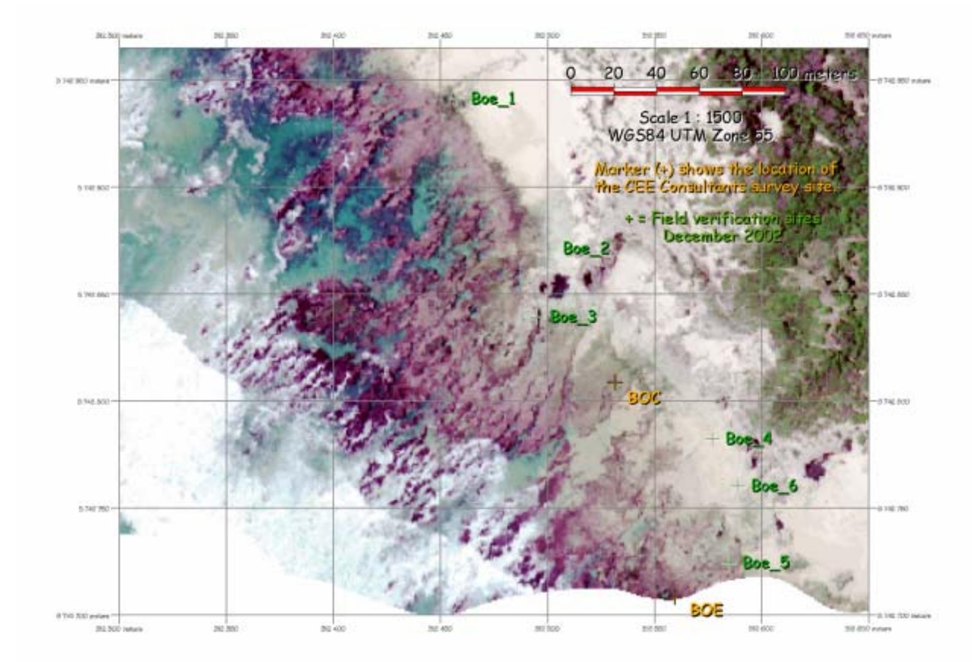 Figure 56 - Hyperspectral mapping of intertidal rock