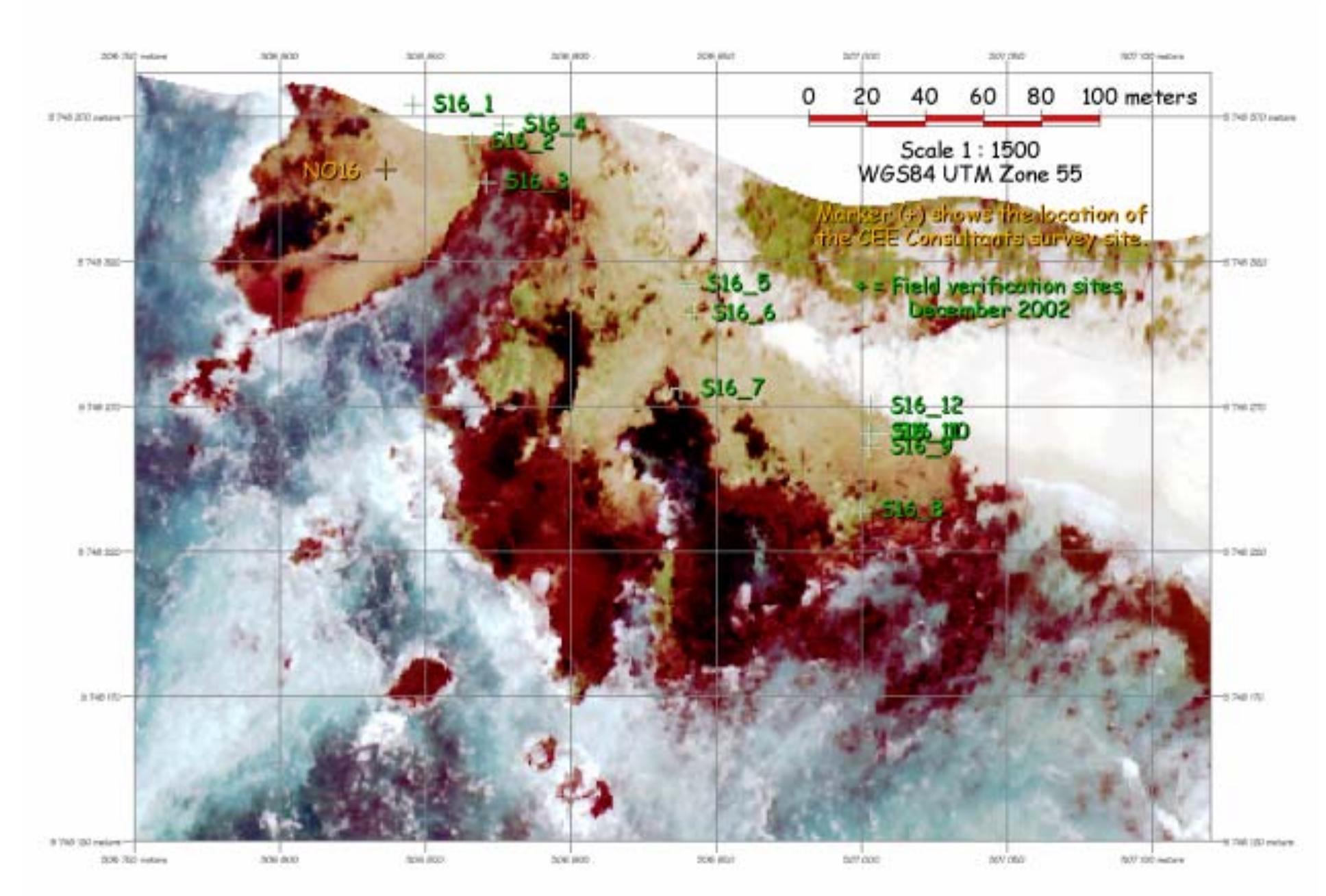 Figure 64 - Hyperspectral mapping of intertidal rock