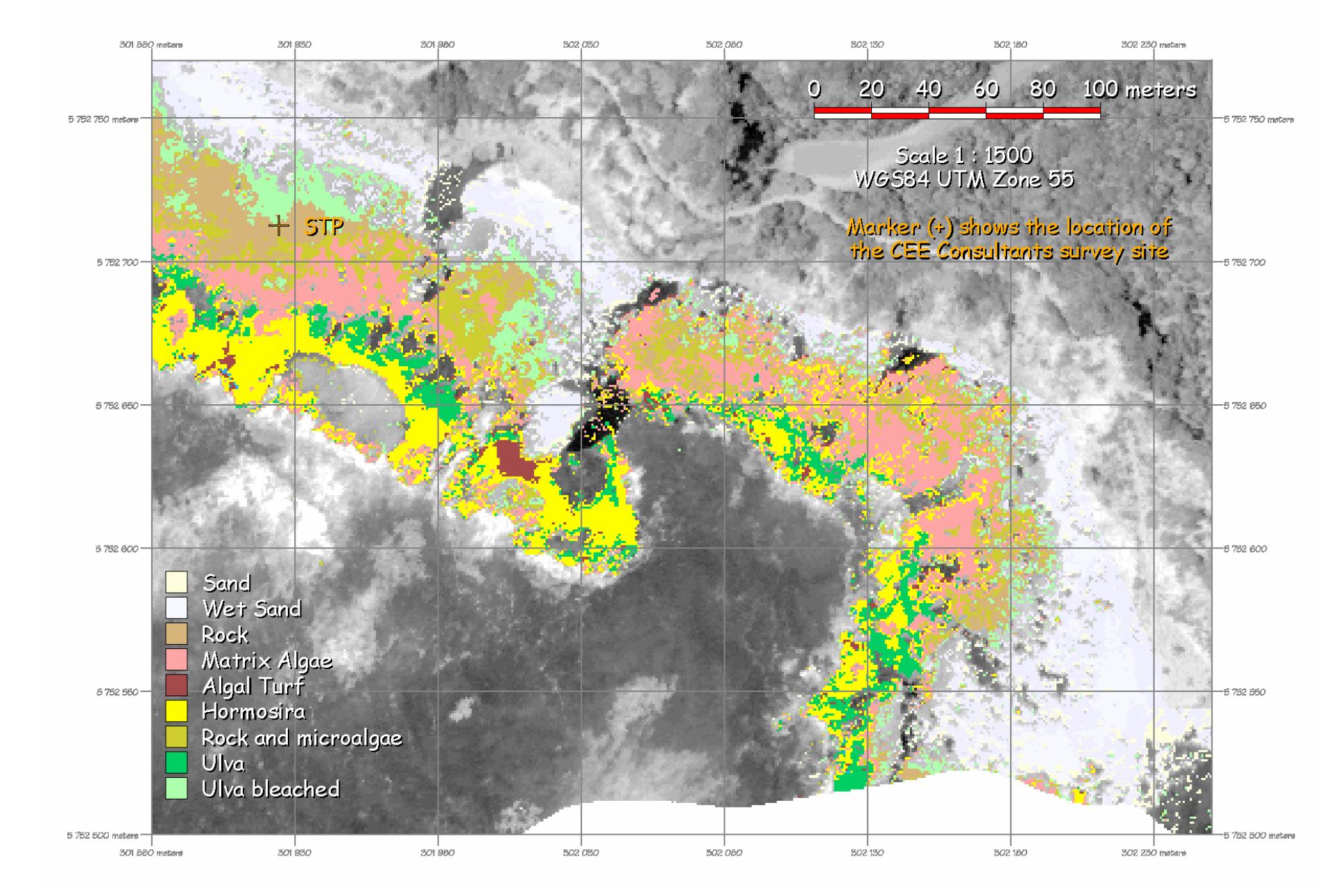 Figure 76 - Hyperspectral mapping of intertidal rock