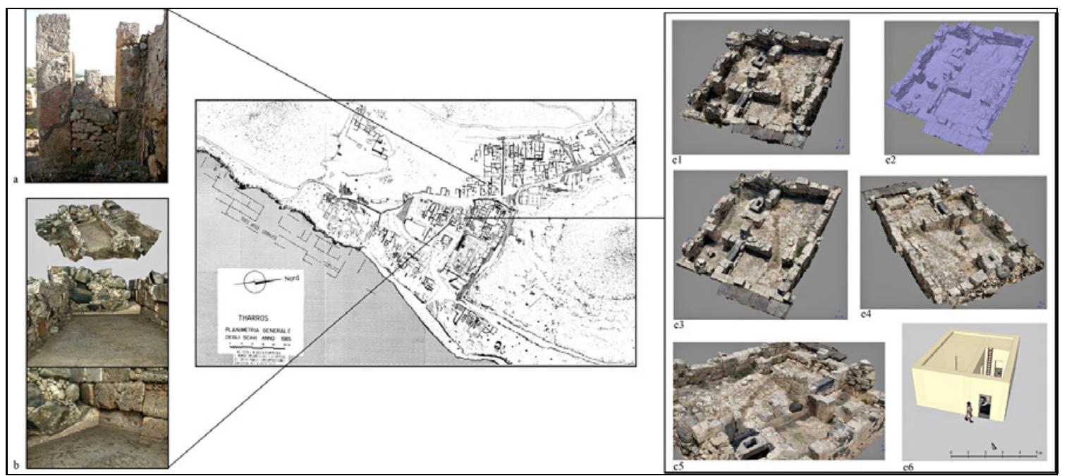 archaeological map of tharros (pesce 1966, planimetria