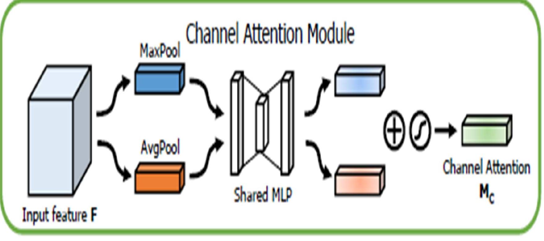 Illustration of a channel attention module.
