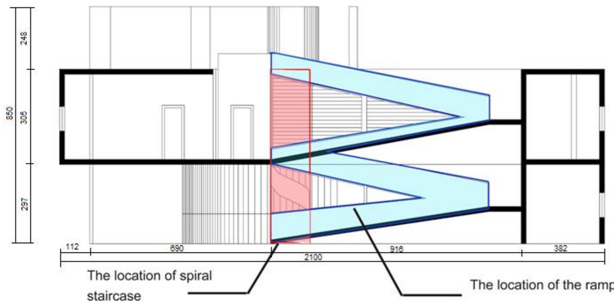 Villa savoye ramp (source “the villa savoye” by jacques