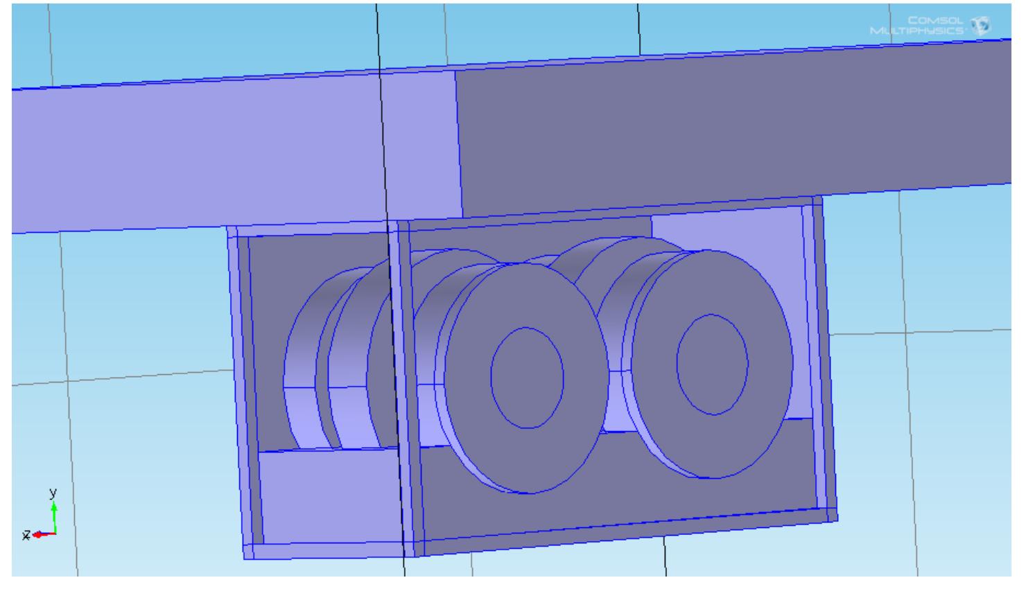 2: a sample fea model of a single stage gearbox with a lump