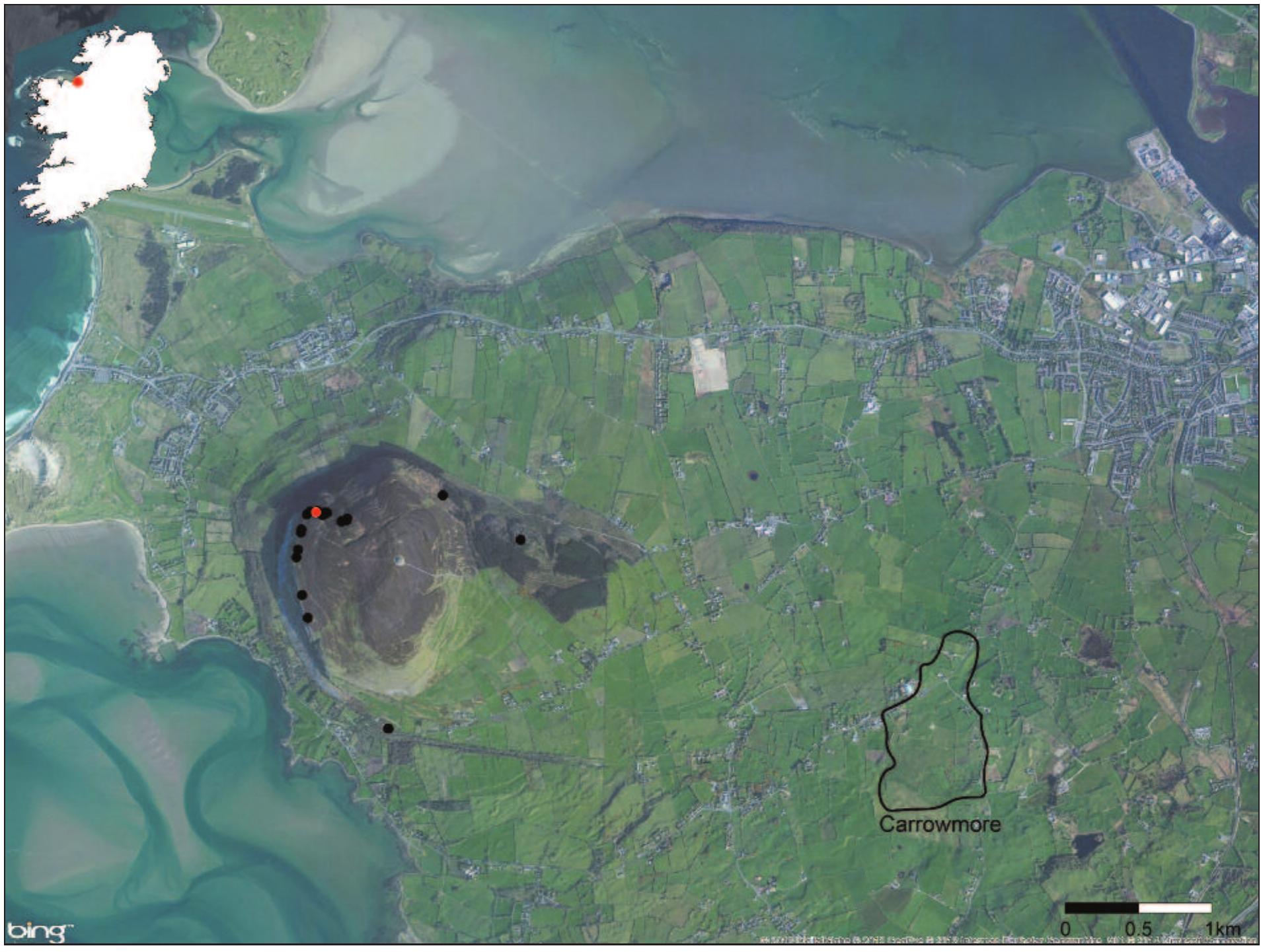 map of the the cuil irra peninsula illustrating the