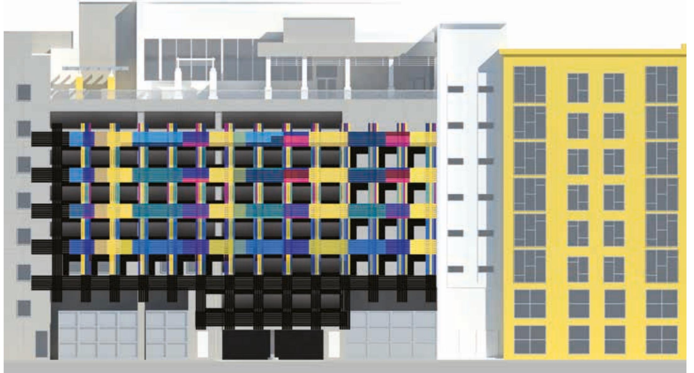 Hermitage facade drawing. visualization of ongoing fagade