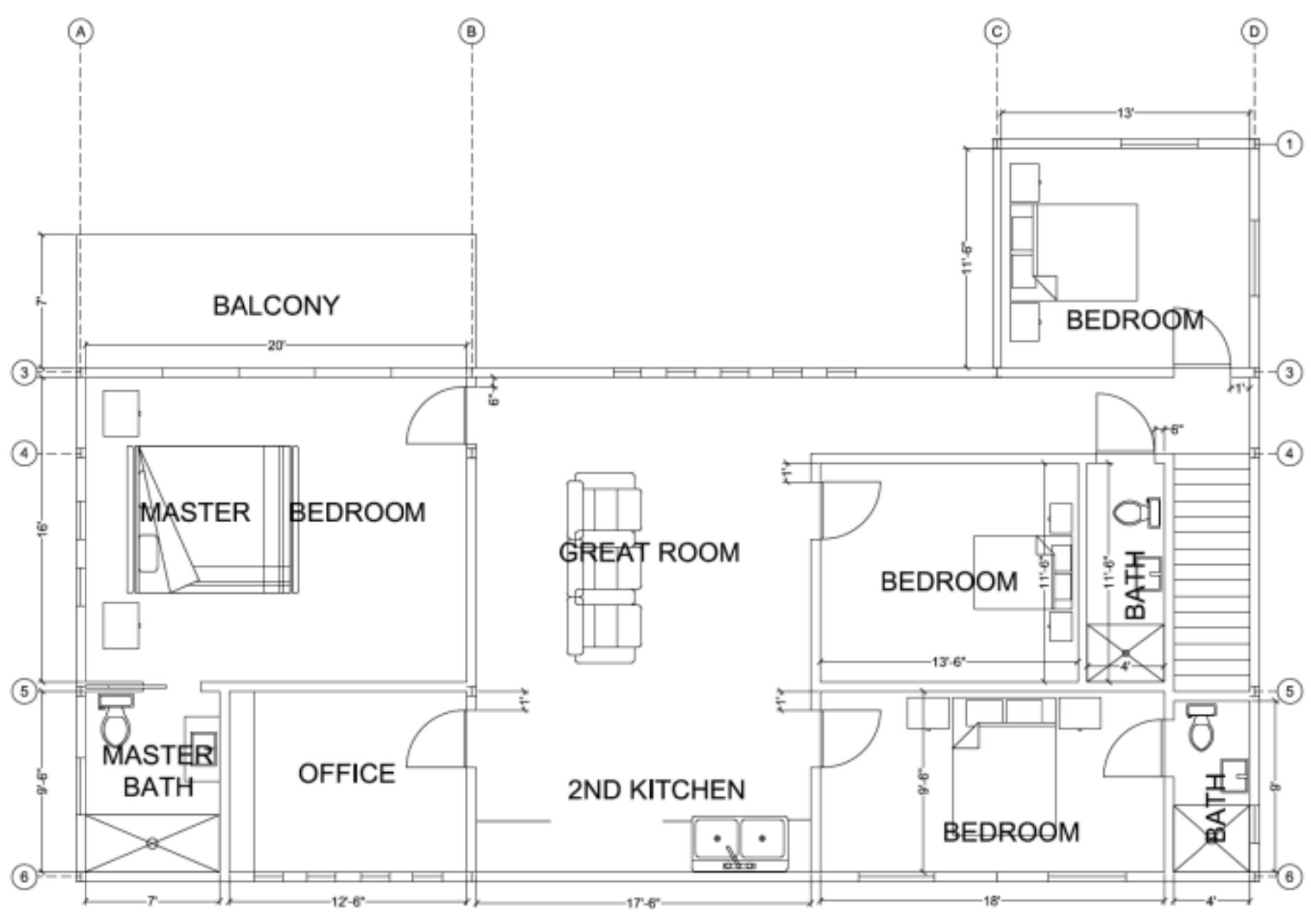 Second floor plan.