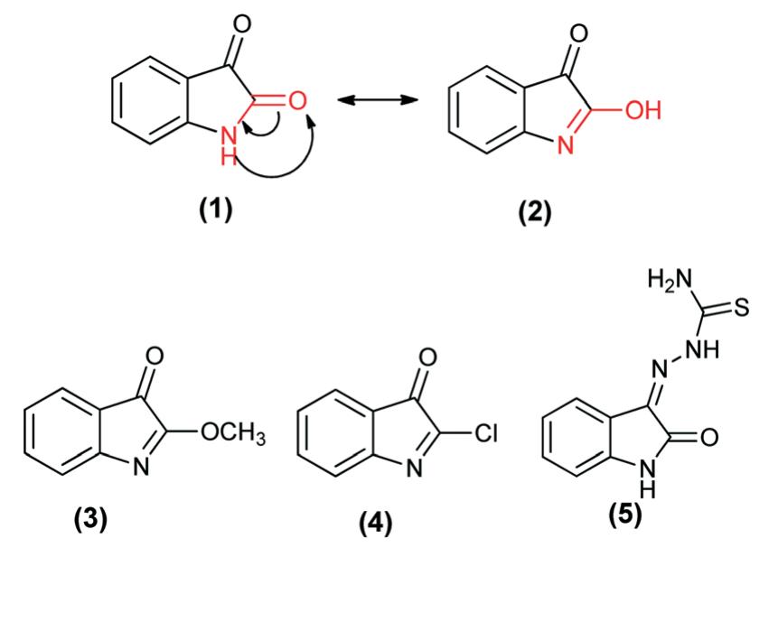 Lactim form.** furthermore, the *h nmr spectrum of isatin in