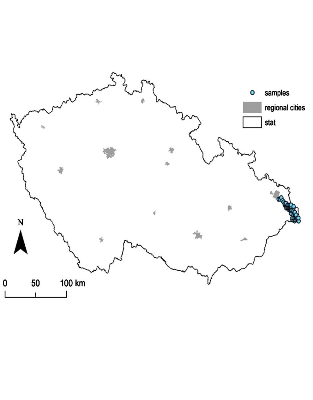 Study area and sampling location map