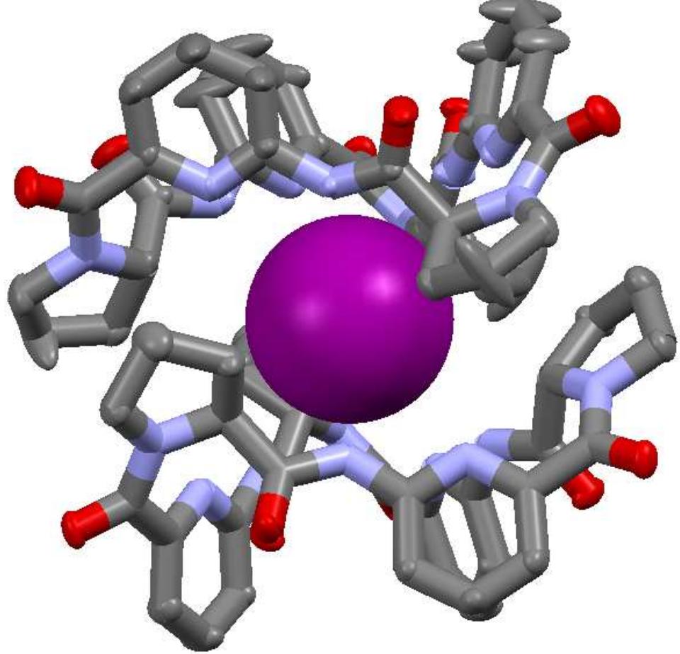 X - ray crystal structure of the 2:1 ‘sandwich complex’
