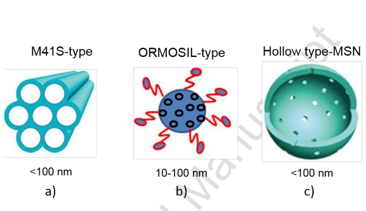 Schematic illustrations of three types of msns with the mean