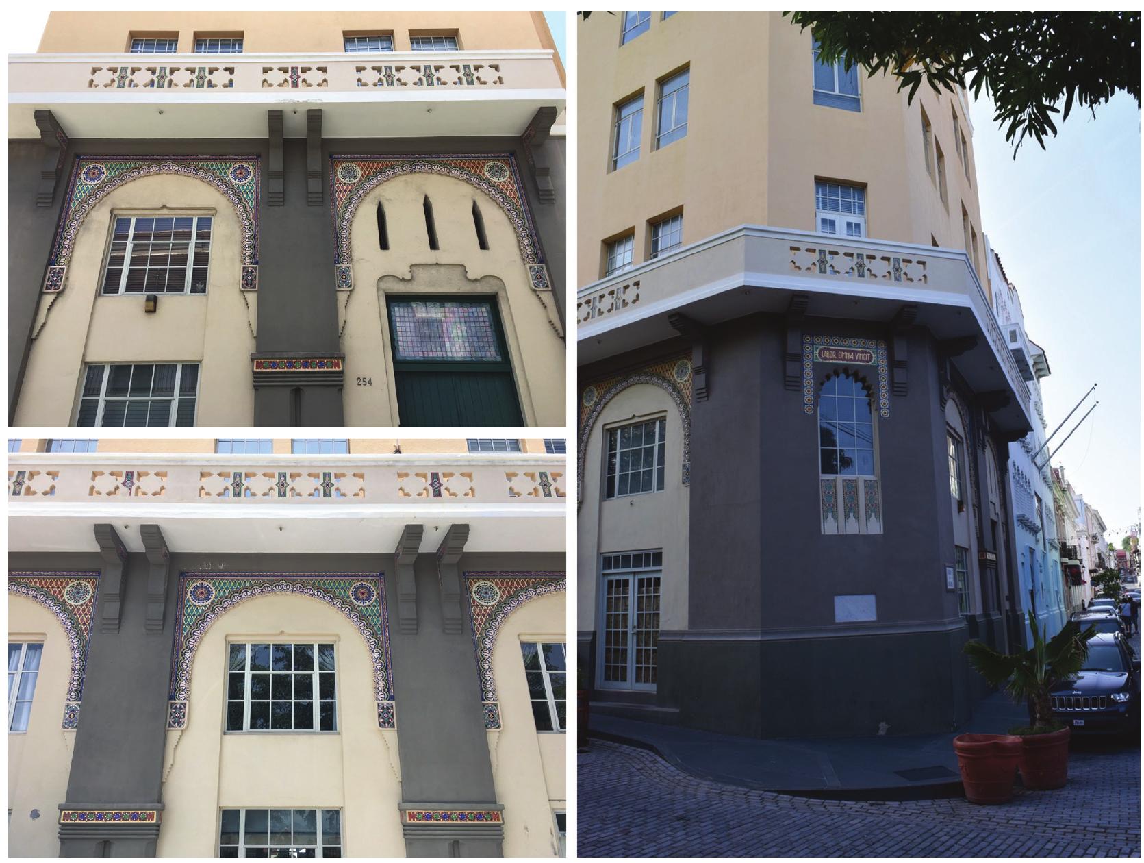 Facade details of the edificio del periodico ‘ei mundo’ y